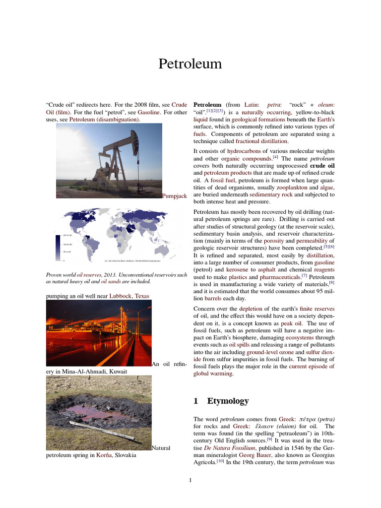 Petroleum | PDF | Petroleum | Petroleum Reservoir