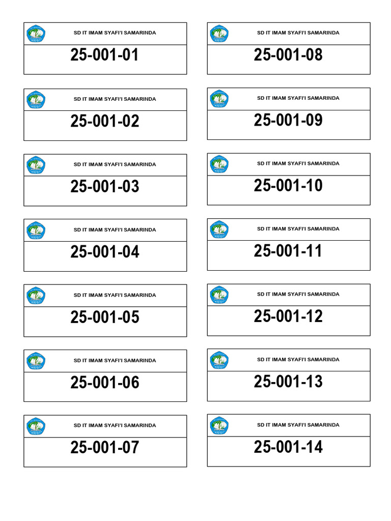 Nomor Meja Peserta Ujian | PDF
