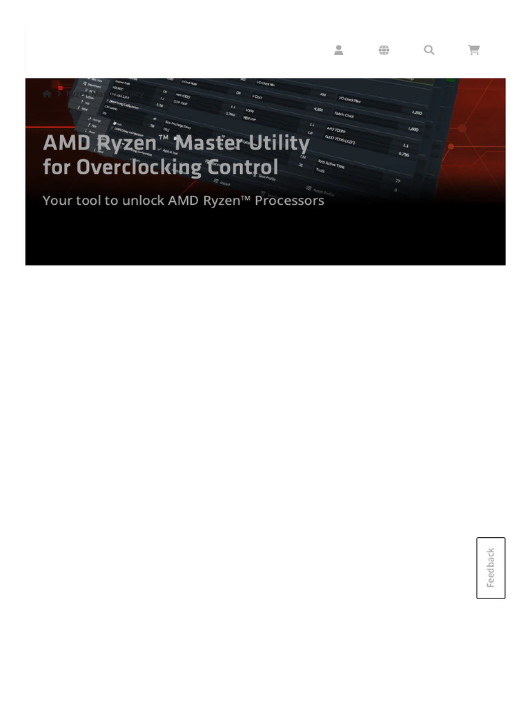 AMD Ryzen™ Master Utility for Overclocking Control | PDF
