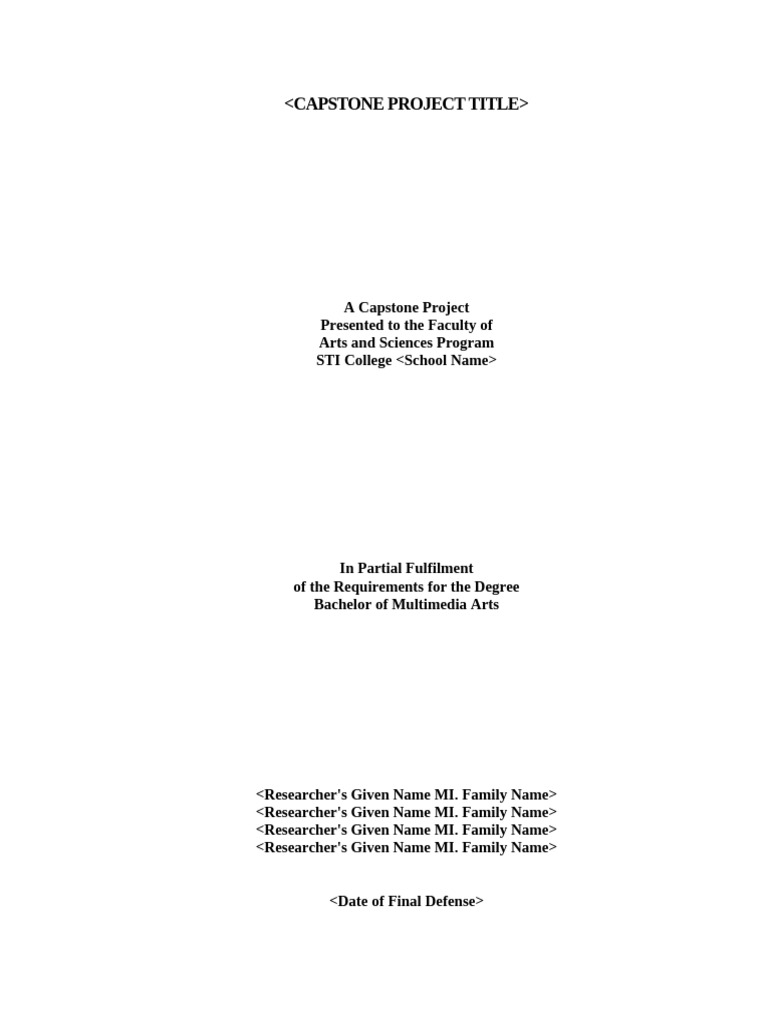 FT-CRD-161-00 Capstone Project Manuscript Template | PDF | Data ...