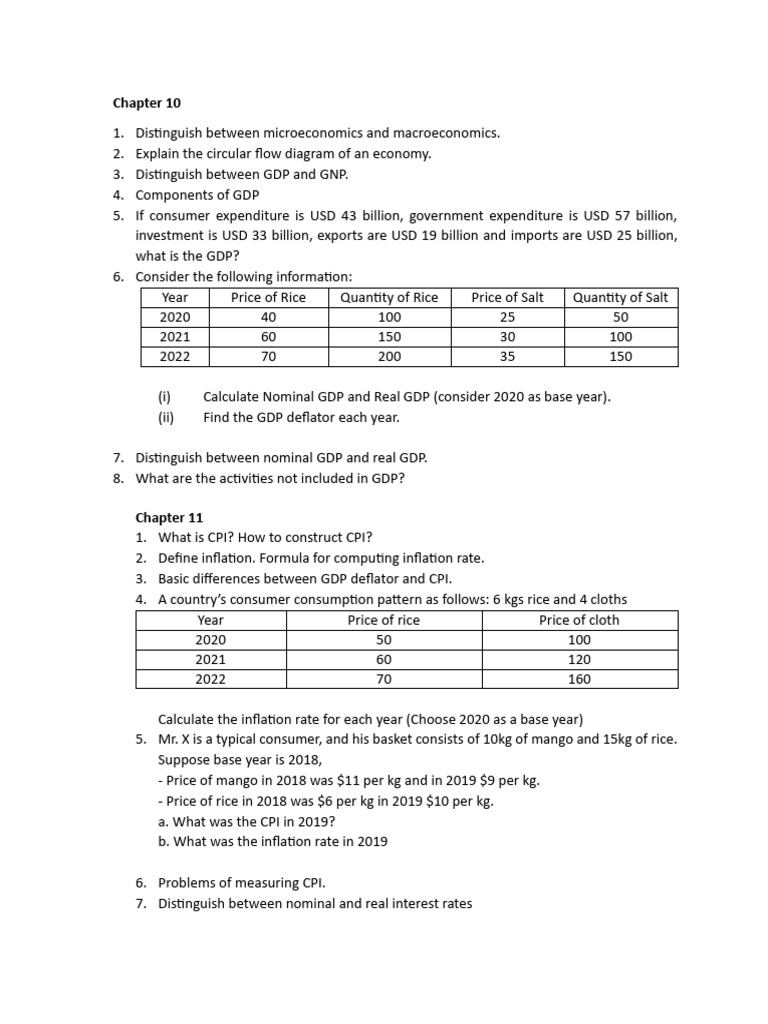Assignment of Solving Macroeconomics | PDF | Gross Domestic Product ...