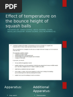 Hot vs Cold Tennis Ball Bounce Experiment | PDF | Temperature | Thermometer