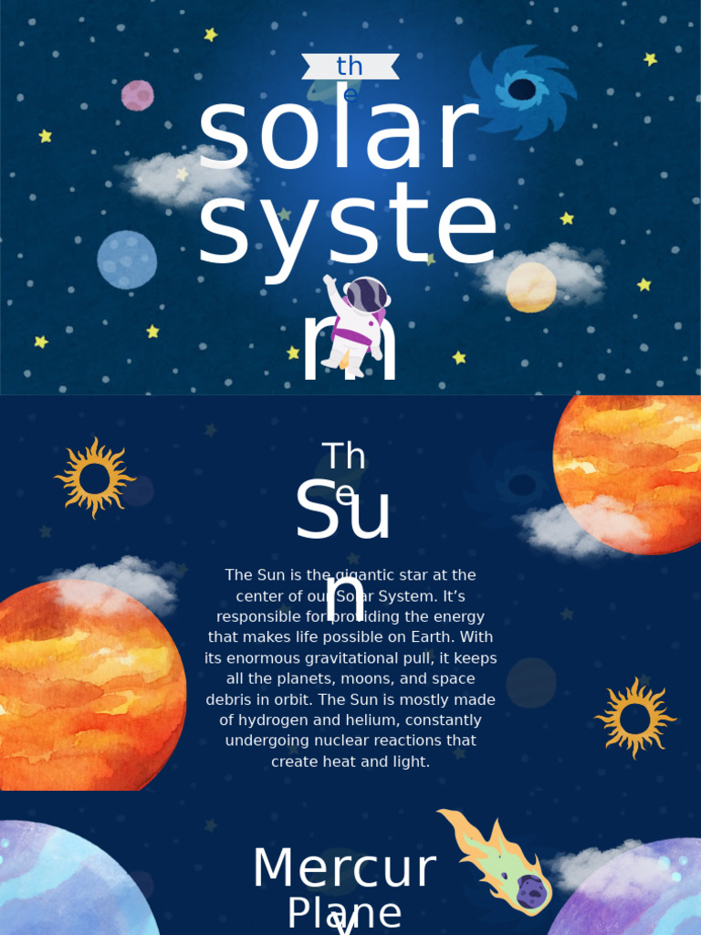 Explore the Solar System's Wonders | PDF | Planets | Solar System