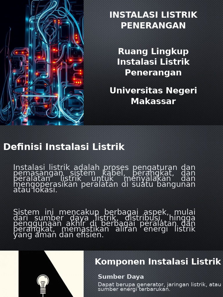 Panduan Instalasi Listrik Penerangan | PDF