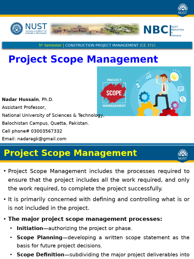 8 - Project Scope Management | PDF