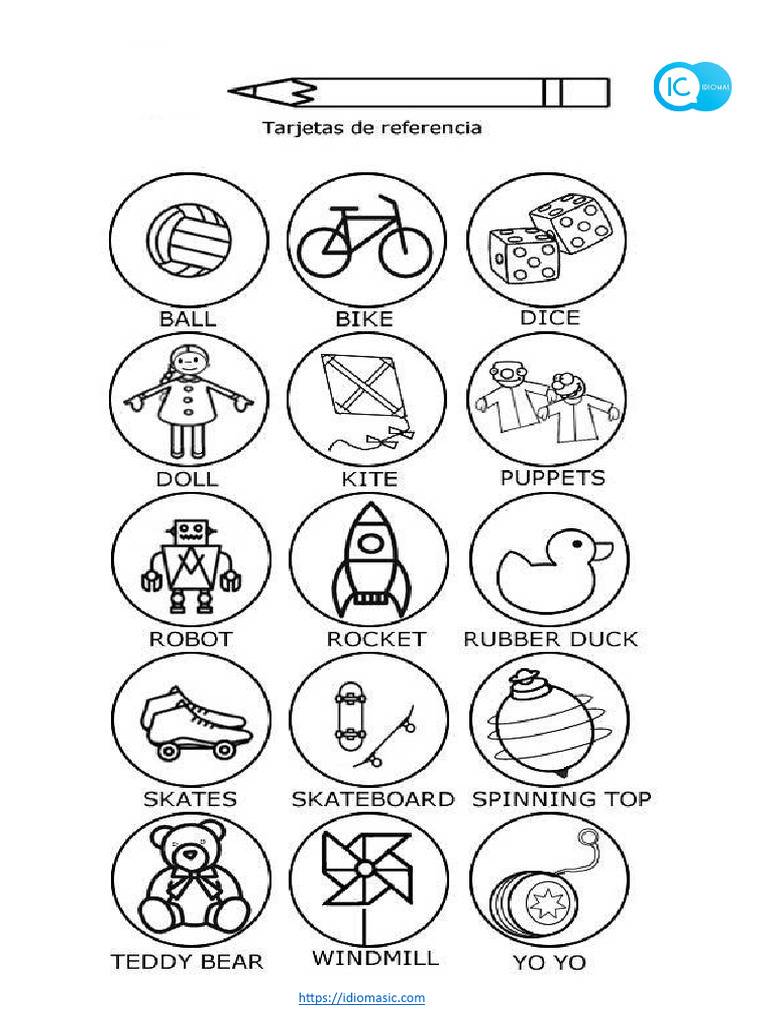 Toys - Colouring 2 | PDF
