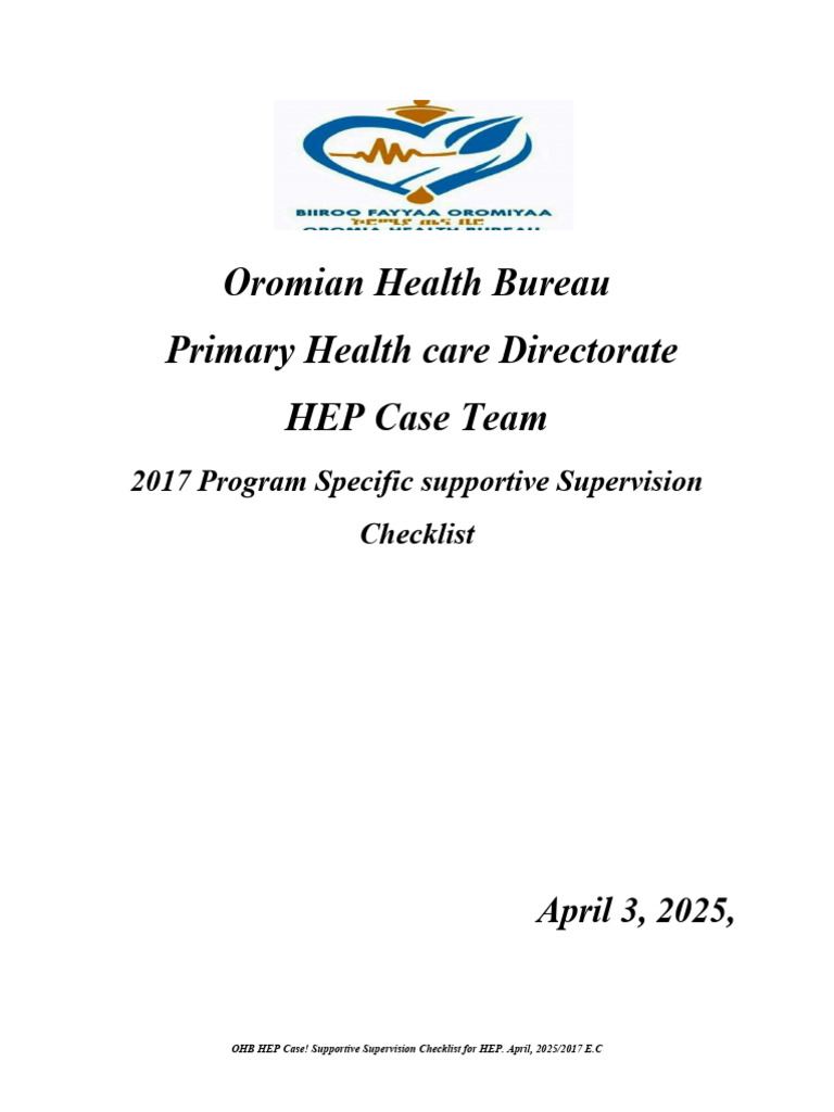 Zonal Level Case Team 2017 SS Checklist | PDF