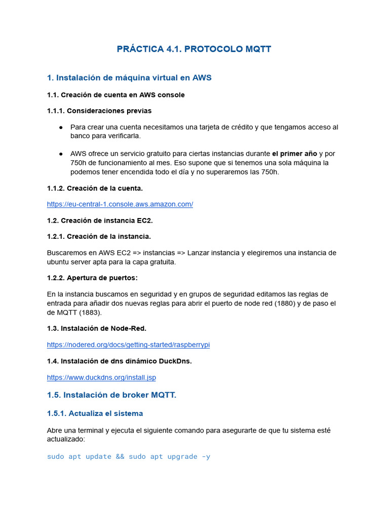 PRÁCTICA 4.1. MQTT | PDF | Contraseña | Autenticación