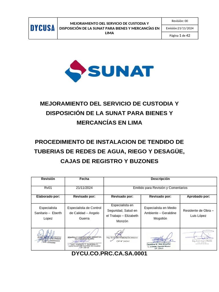 Procedimiento de Iiss | PDF | Hormigón | Colector de aguas pluviales