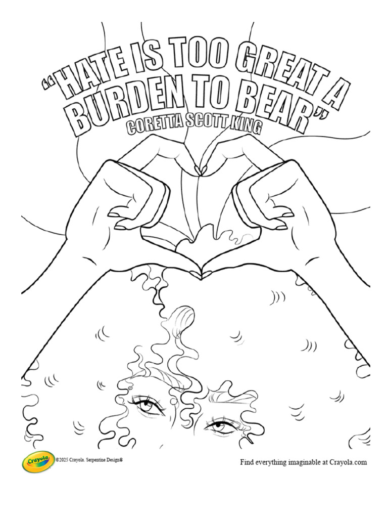 Coretta Scott King Coloring Page For Kids | PDF