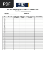 Defibrillator Checklist | PDF