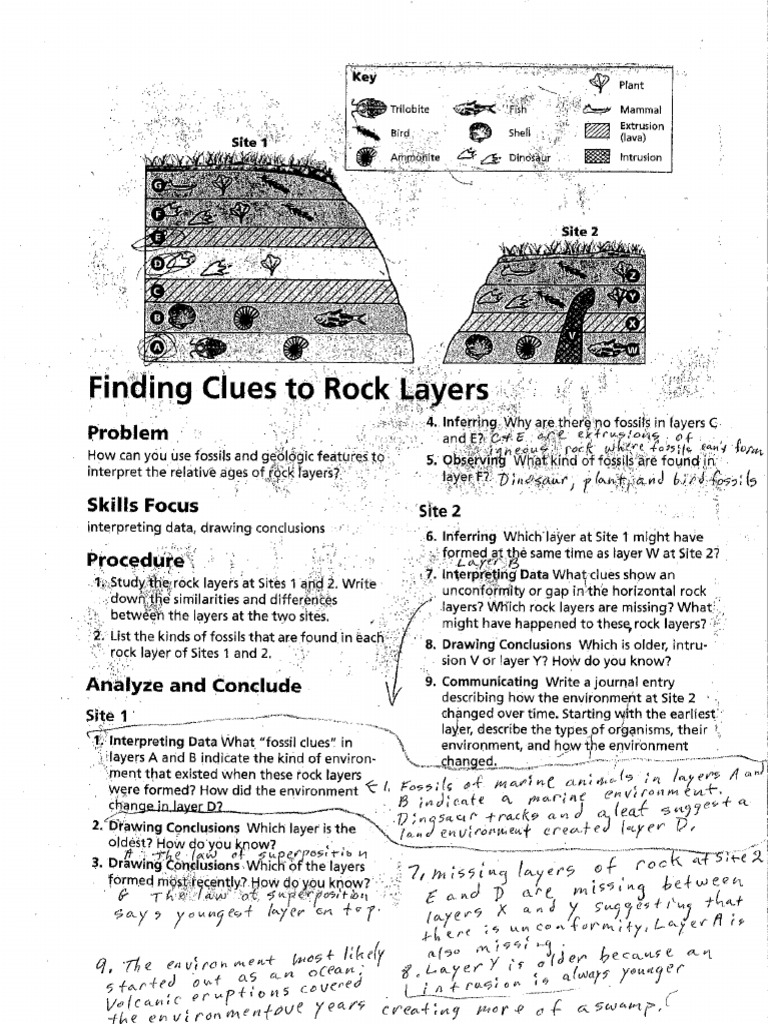 Finding Clues to Rock Layers (1) | PDF