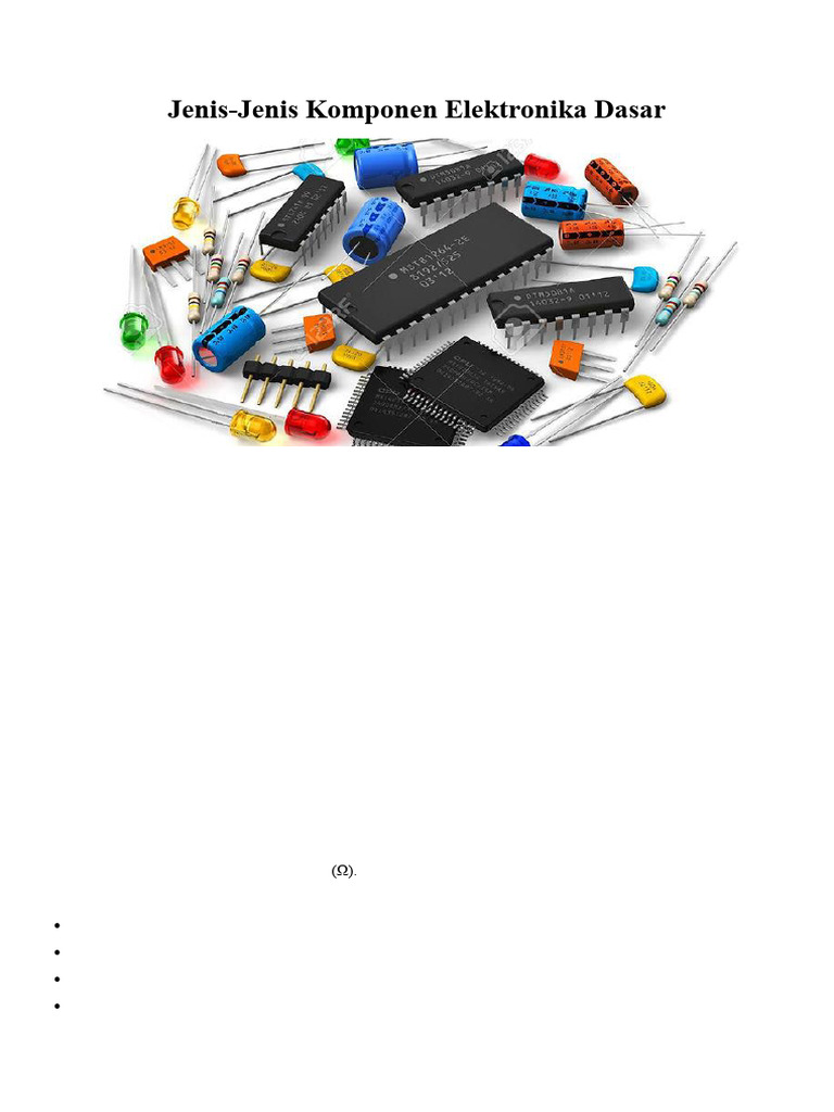 Jenis Komponen Elektronika Dasar | PDF