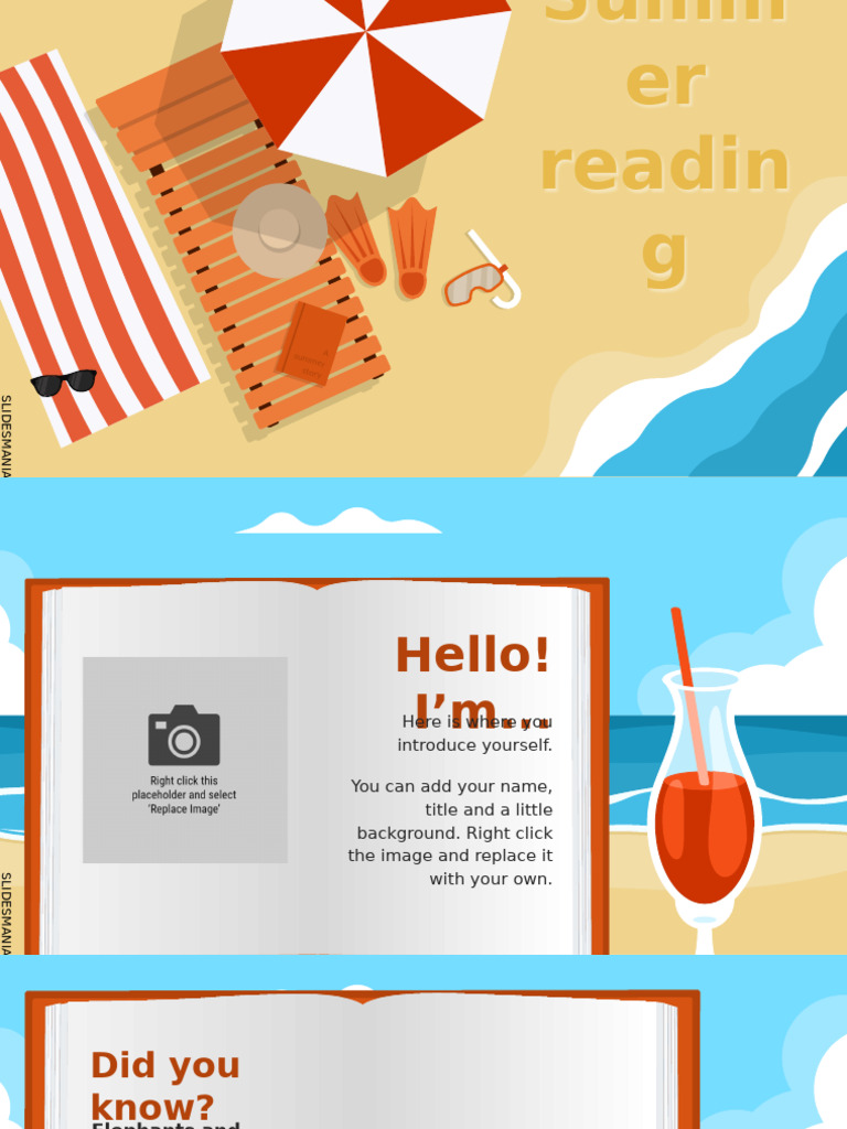 Summer Reading · SlidesMania | PDF | Animals And Humans
