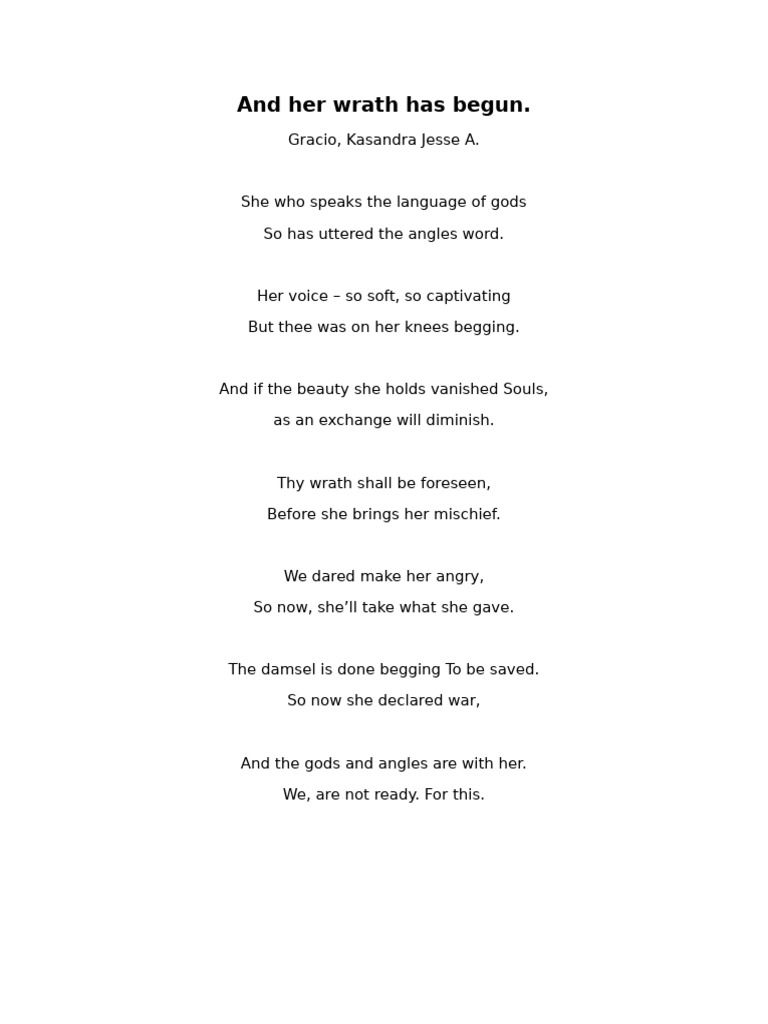 Poem Final | PDF