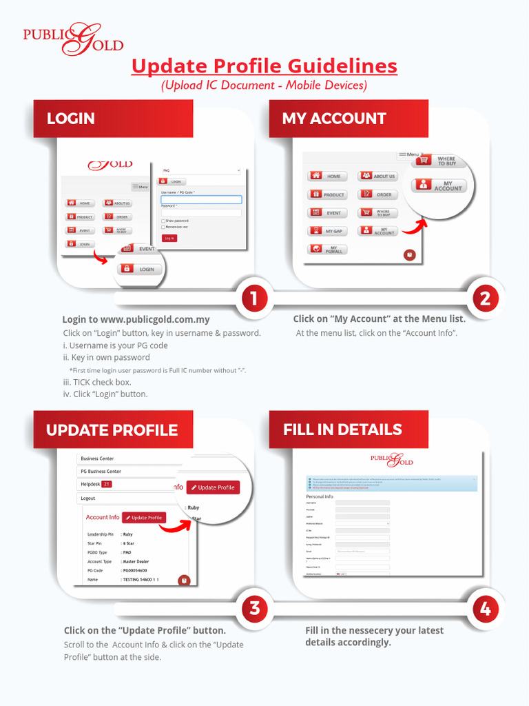 Update Profile Ic Guideline Mobile-5 | PDF | Computer Security | Security