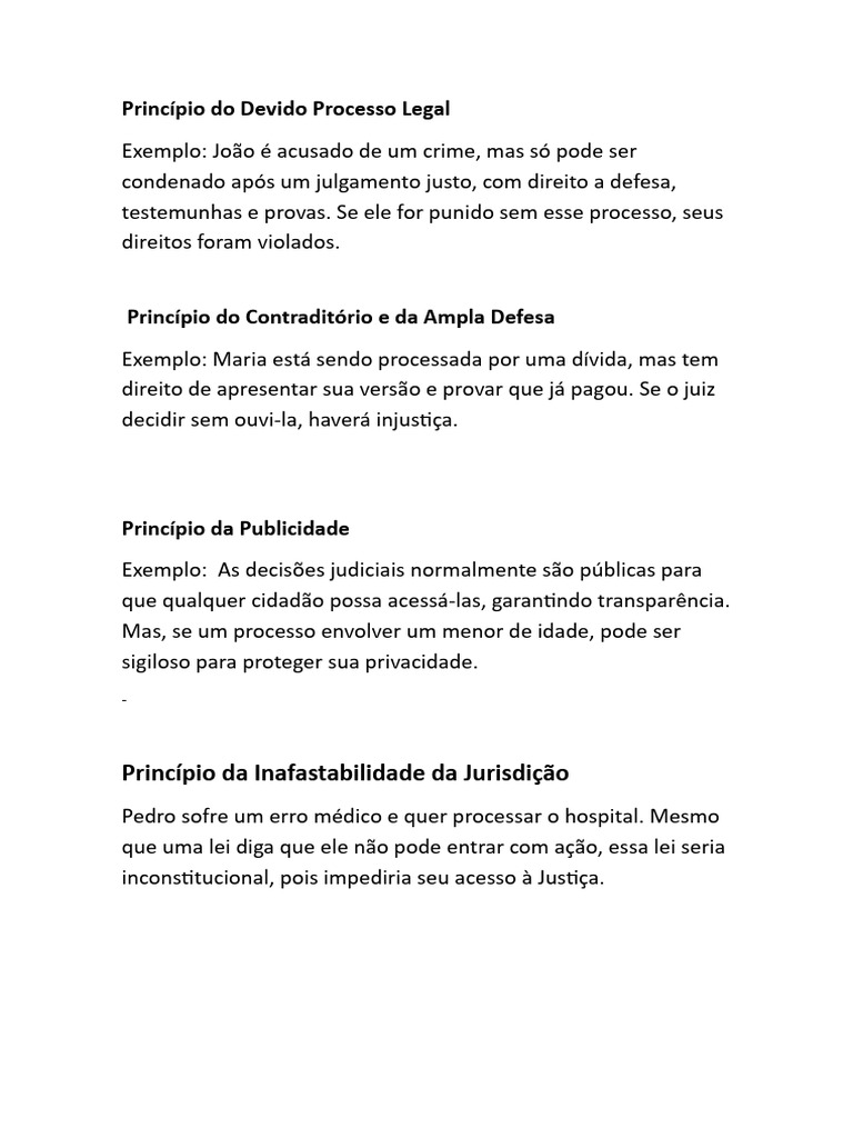 Princípios do Devido Processo Legal | PDF | Justiça | Crime e Violência