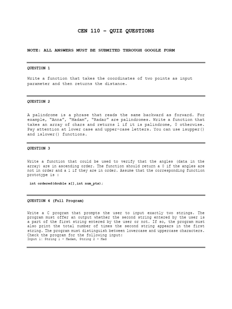 CEN - 110 - Quiz - G1 | PDF