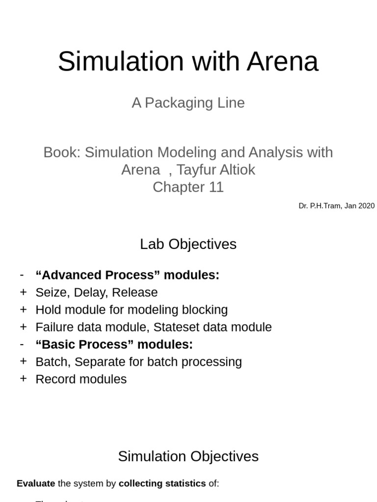Simul Lab 3 - Packaging Line 2022 | PDF | Simulation | Computing
