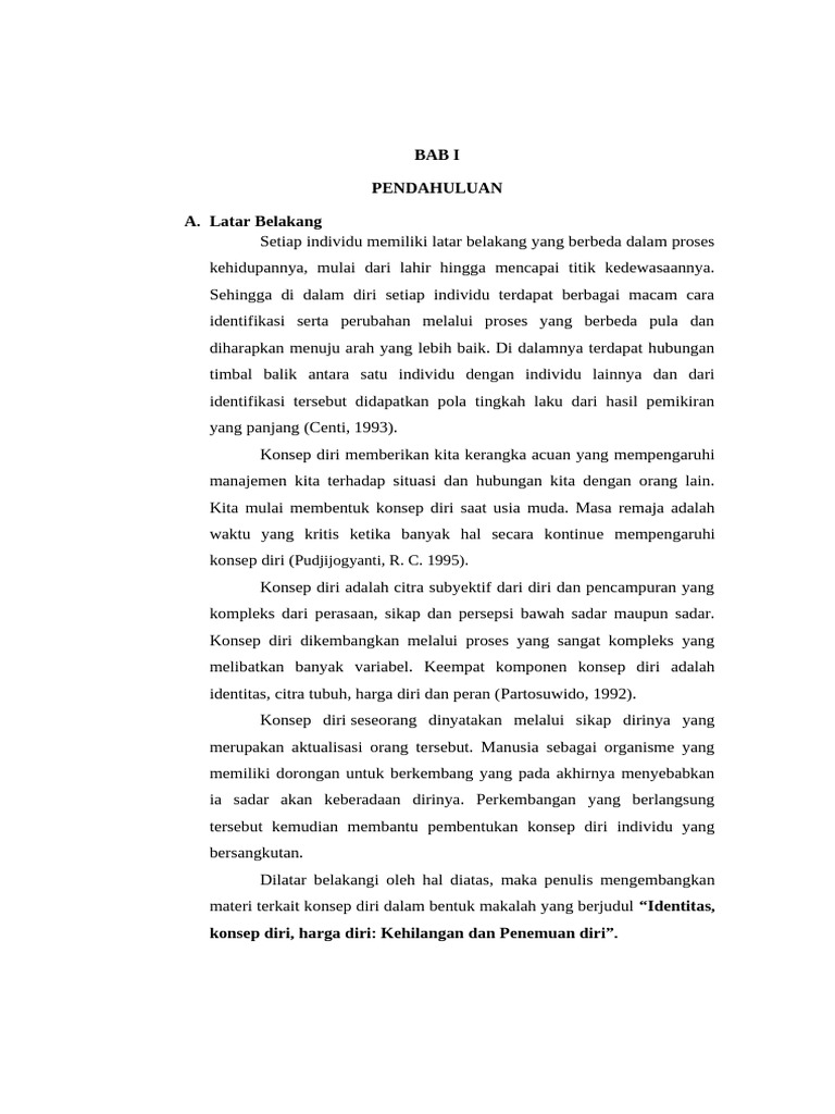 Pembentukan Identitas Diri Individu | PDF
