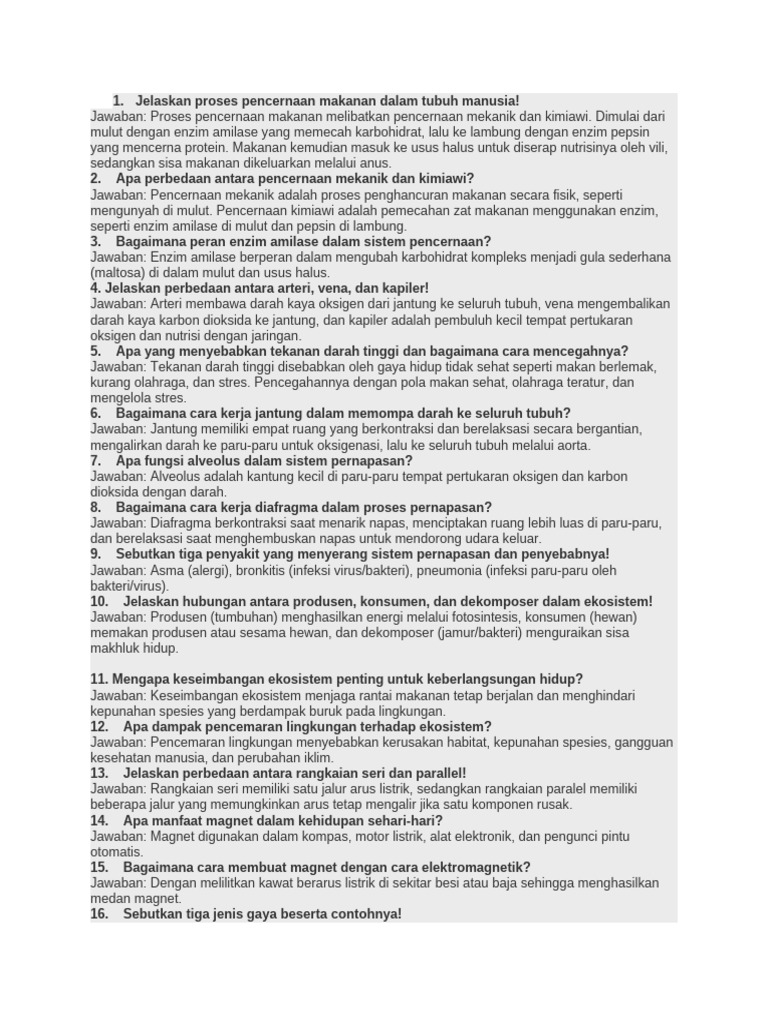 Uts Ipa Kelas 8 Sem 2 | PDF