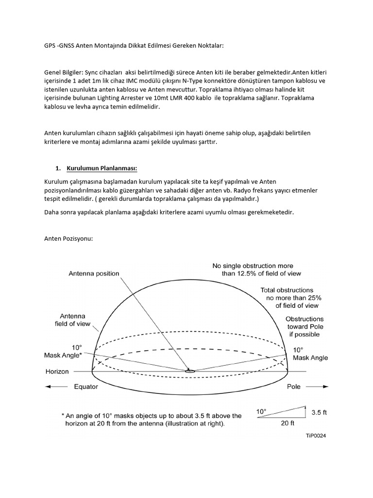 Anten Montaj Yardimci Belge | PDF