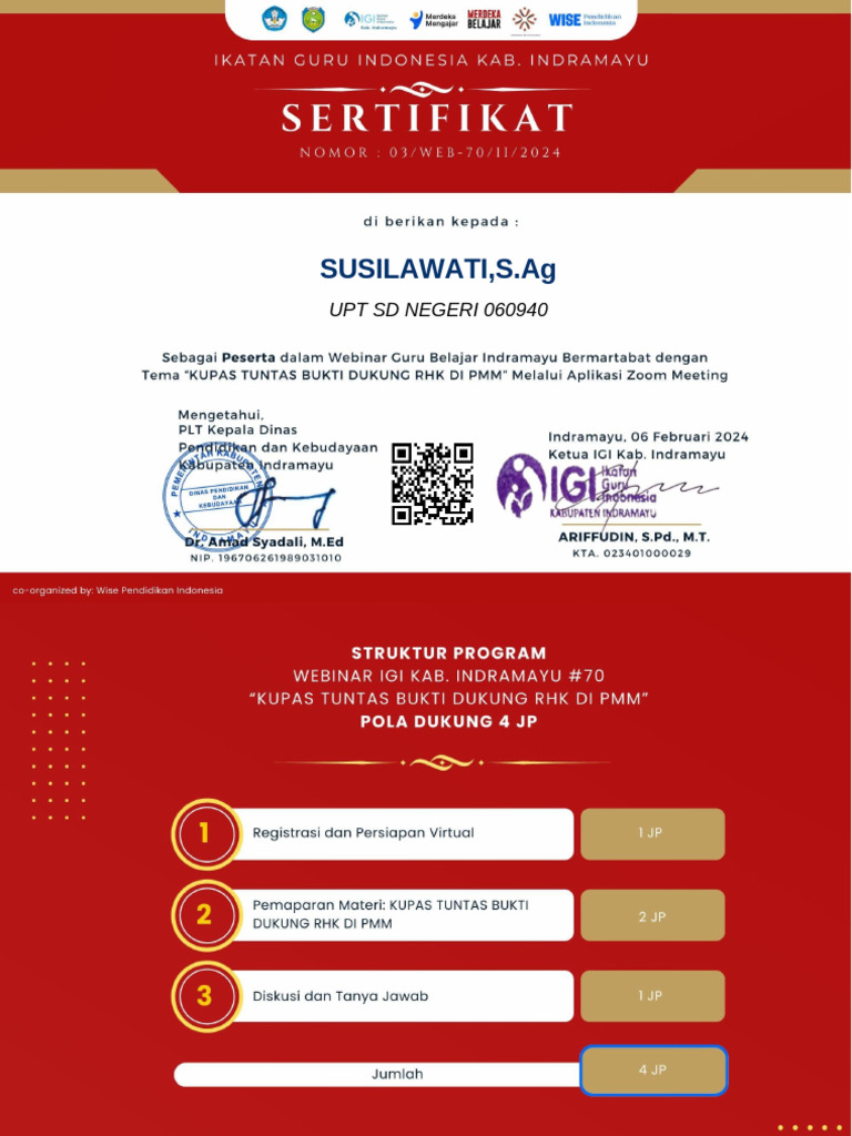 Sertifikat 4JP | PDF