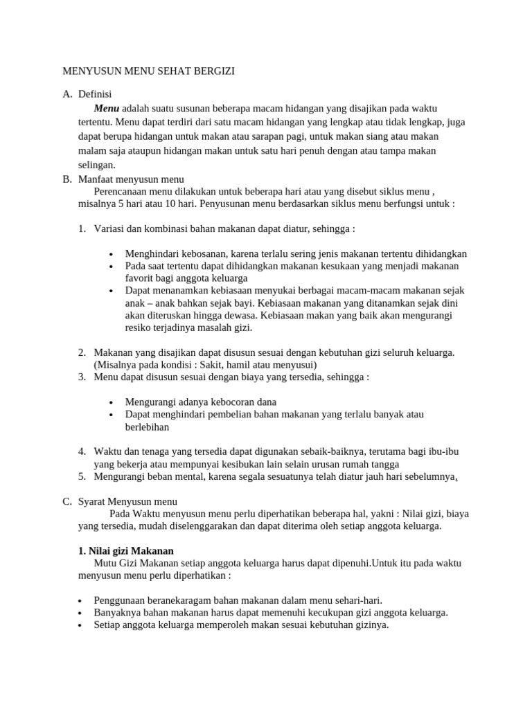 Menyusun Menu | PDF