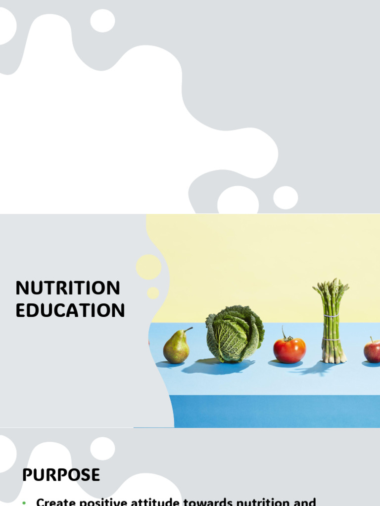 Nutrition Education | PDF