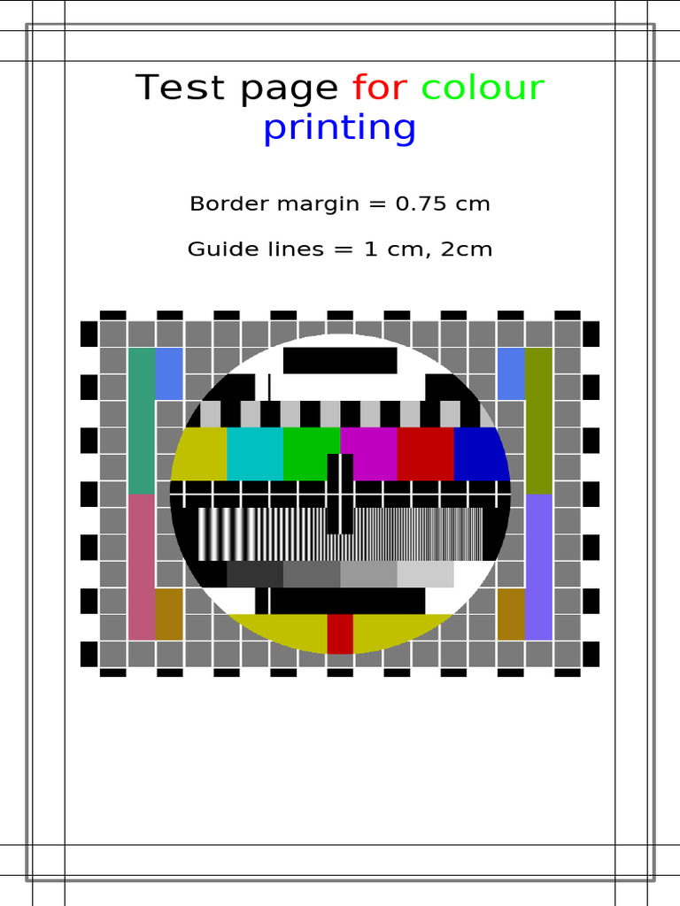 Printer Testcard Colour | PDF