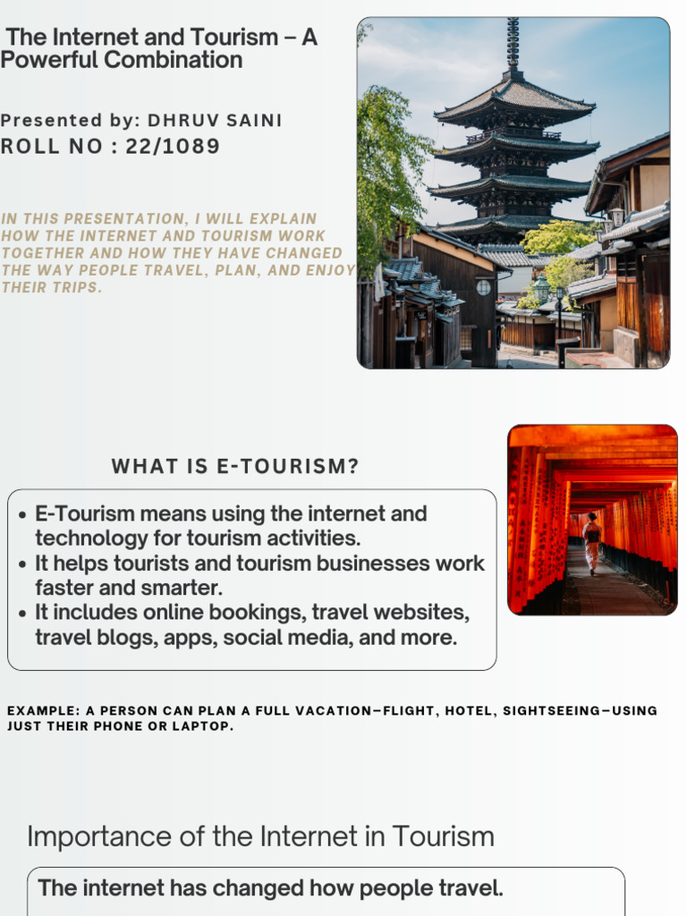 The Internet and Tourism - A Powerful Combination | PDF | Internet ...