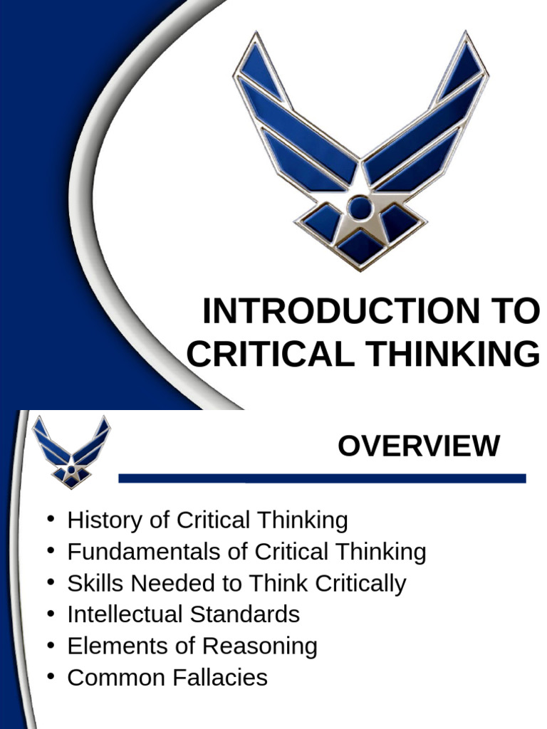 Critical Thinking: Skills and Standards | PDF | Thought | Reason