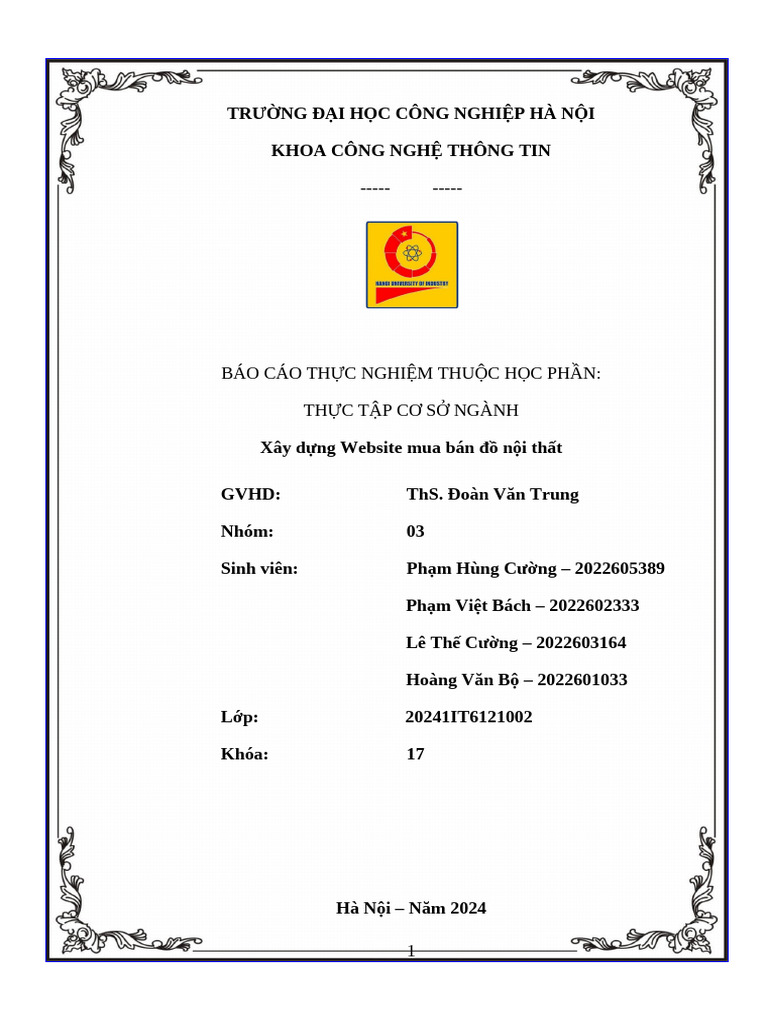 TTCSN - Nhóm 3 | PDF