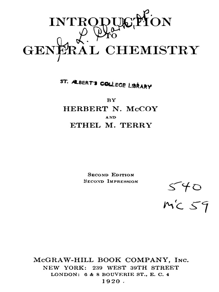 Introduction To General Chemistry | PDF | Steam | Gases