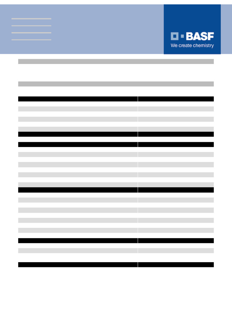 Pom W 2320 003 at Basf - TDS | PDF | Electrical Resistivity And ...
