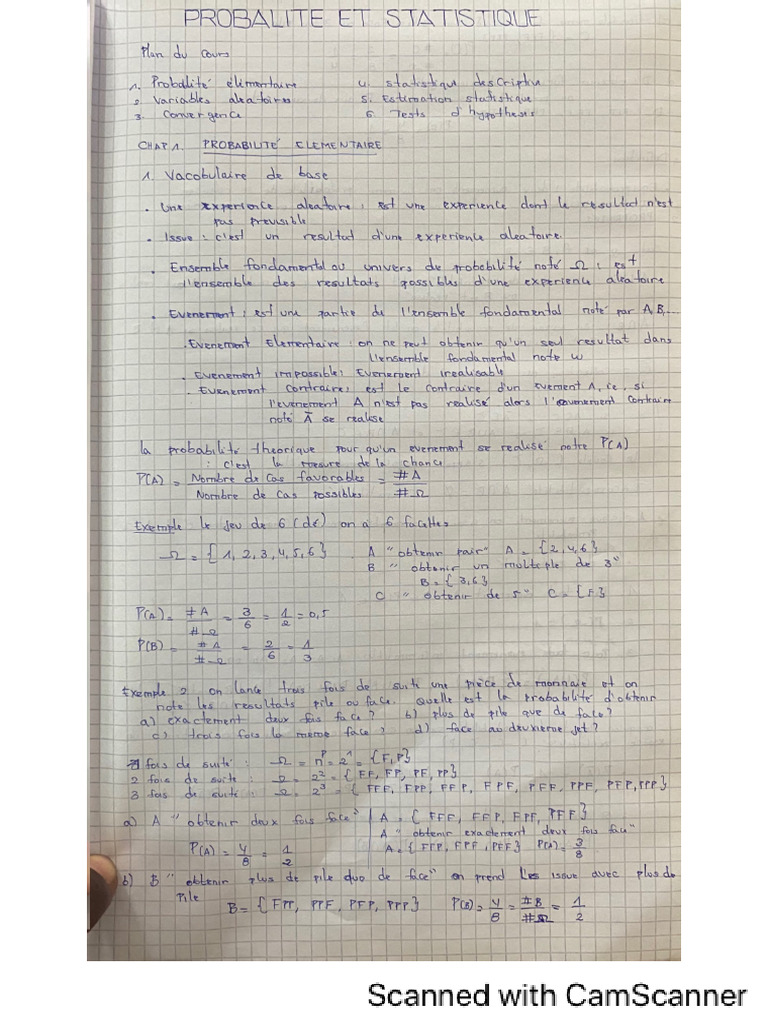 Probabilité Statistique | PDF