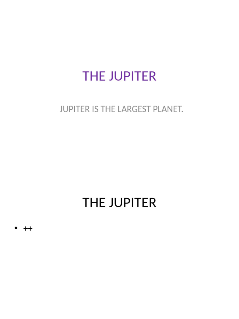 The Jupiter | PDF
