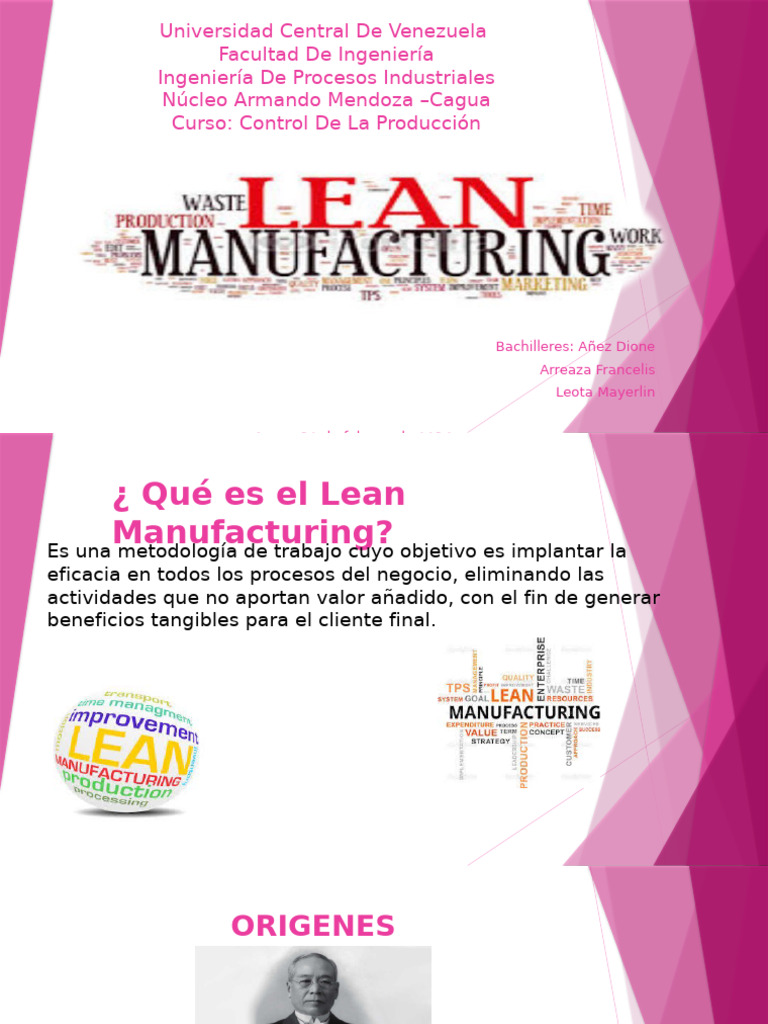 Introducción al Lean Manufacturing | PDF | Lean Manufacturing | Six Sigma