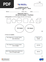 Grade 1 Revision Worksheet Shapes | PDF | Teaching Methods & Materials