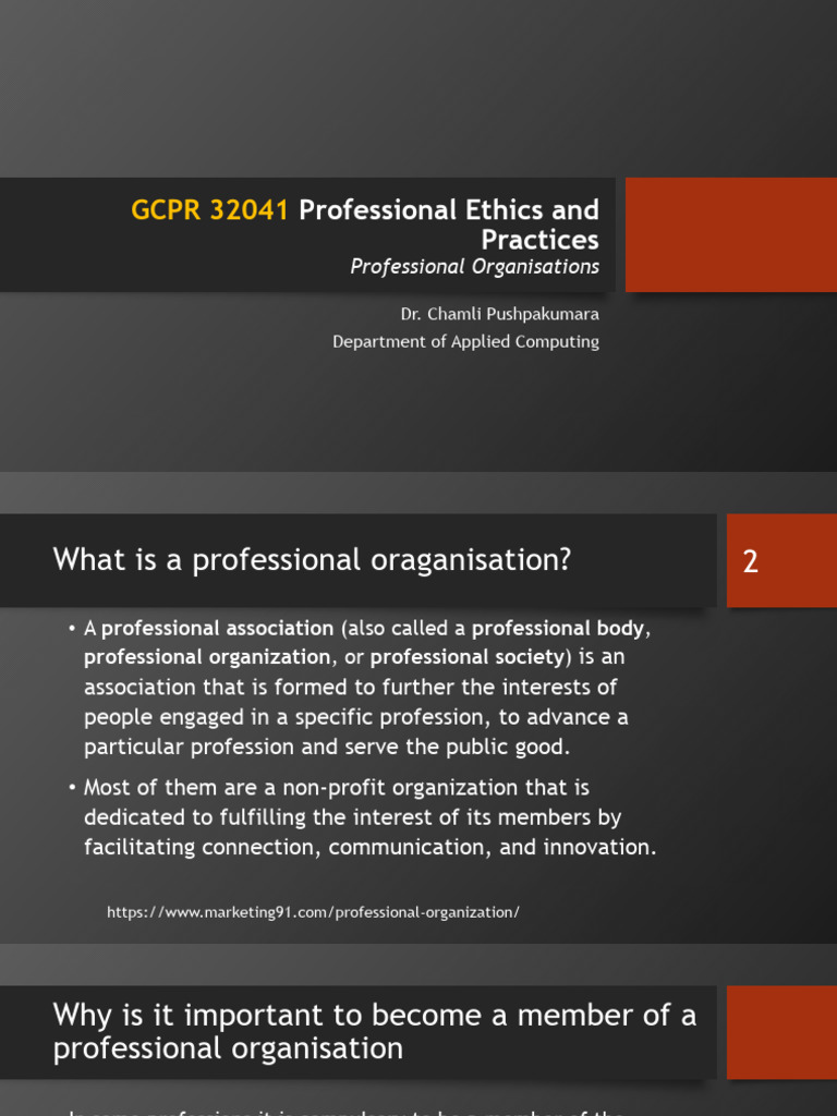 Professional Organizations in Sri Lanka | PDF | Profession