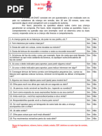 M-CHAT-R F Brazilian Portuguese | PDF | Autismo | Brinquedos