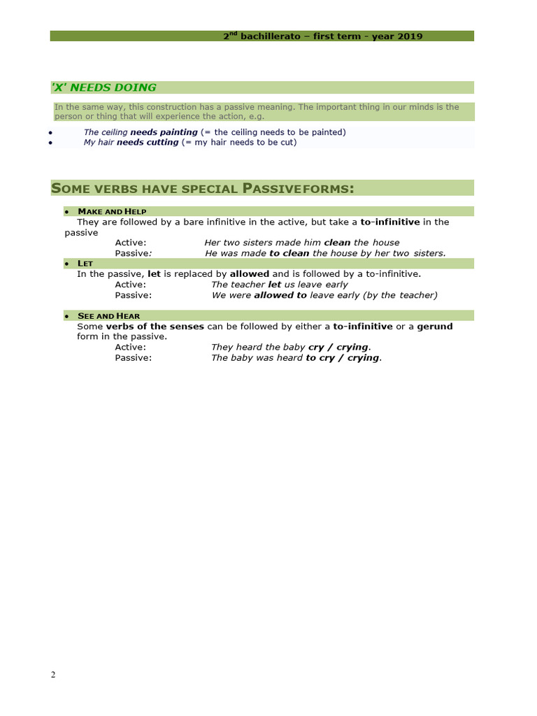 Some Verbs Special Forms | PDF