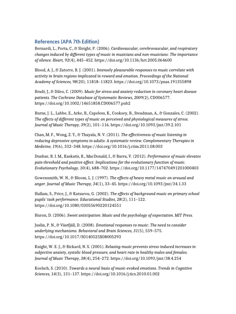 APA References Corrected | PDF | Emotions | Stress (Biology)