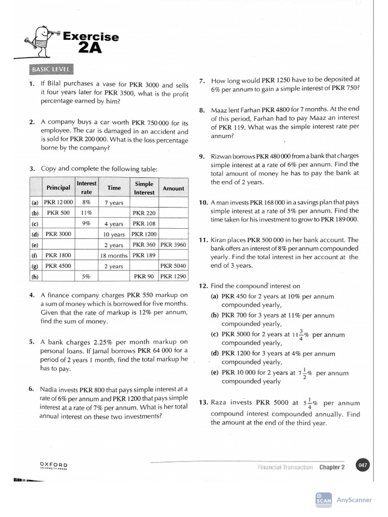 Percentages and Interest | PDF