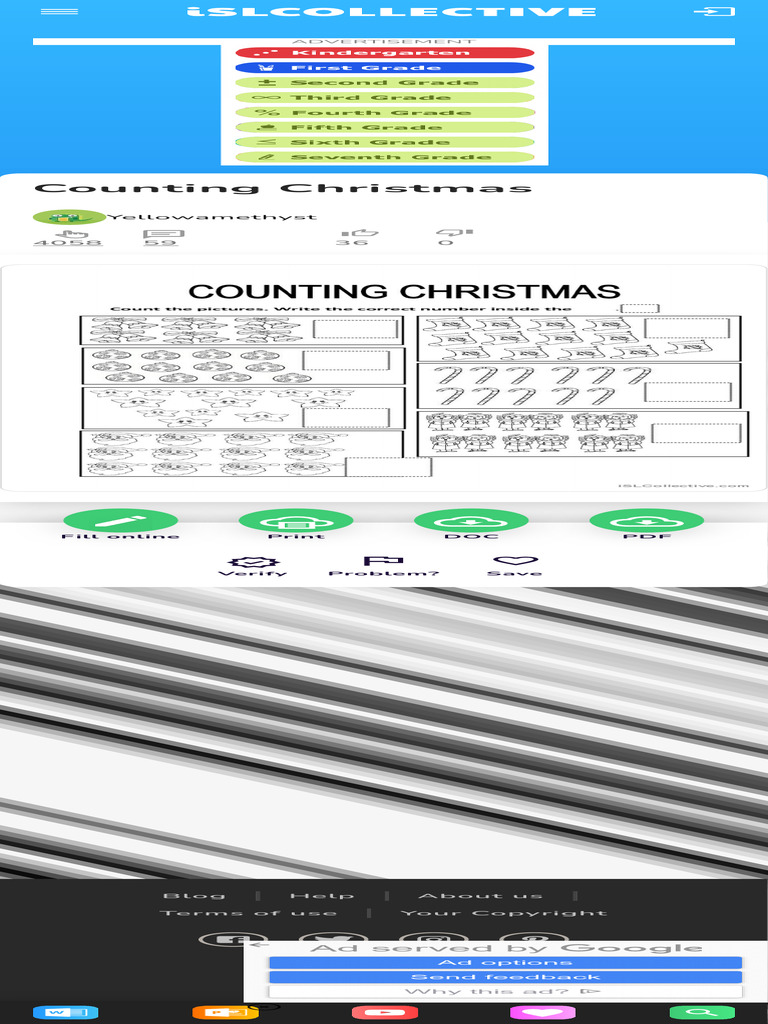 Counting Christmas English ESL Worksheets PDF & | PDF