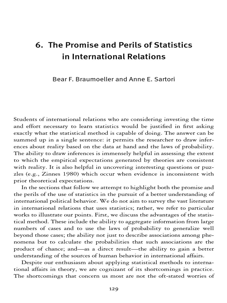 Braumoeller Sartori (2004) | PDF | Statistics | Theory