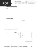 A1 Unit 2 Test Practice | PDF
