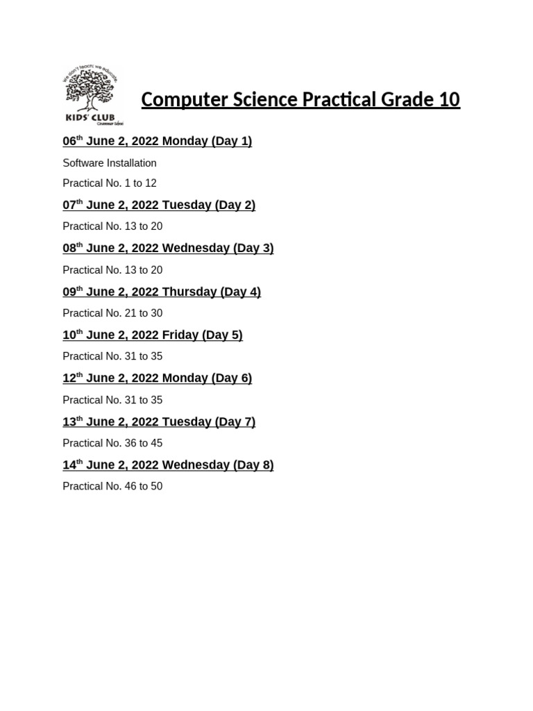 Pratical Computer Science | PDF