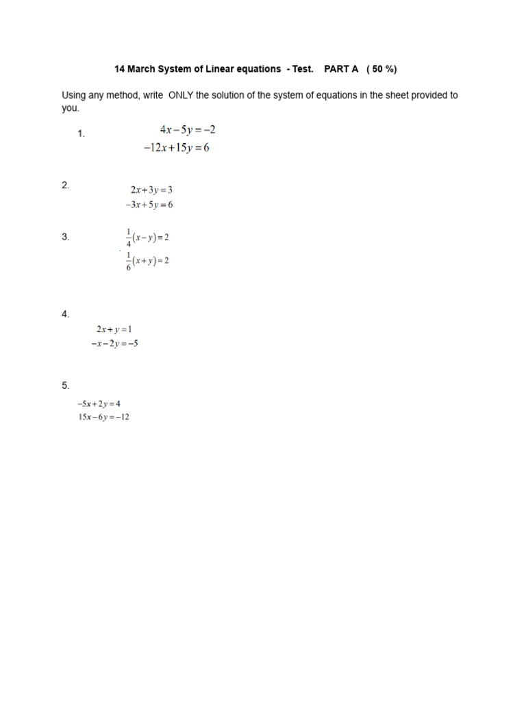 14 March Sys of LE TEST | PDF