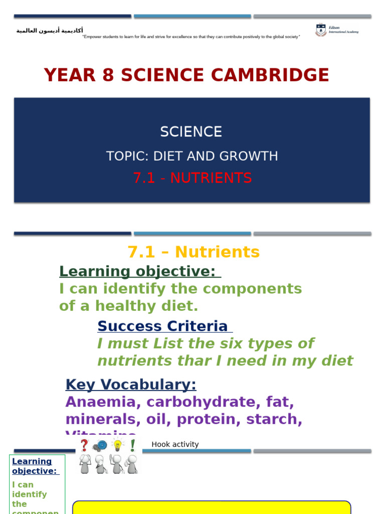 Essential Nutrients for Healthy Diet | PDF | Foods | Carbohydrates